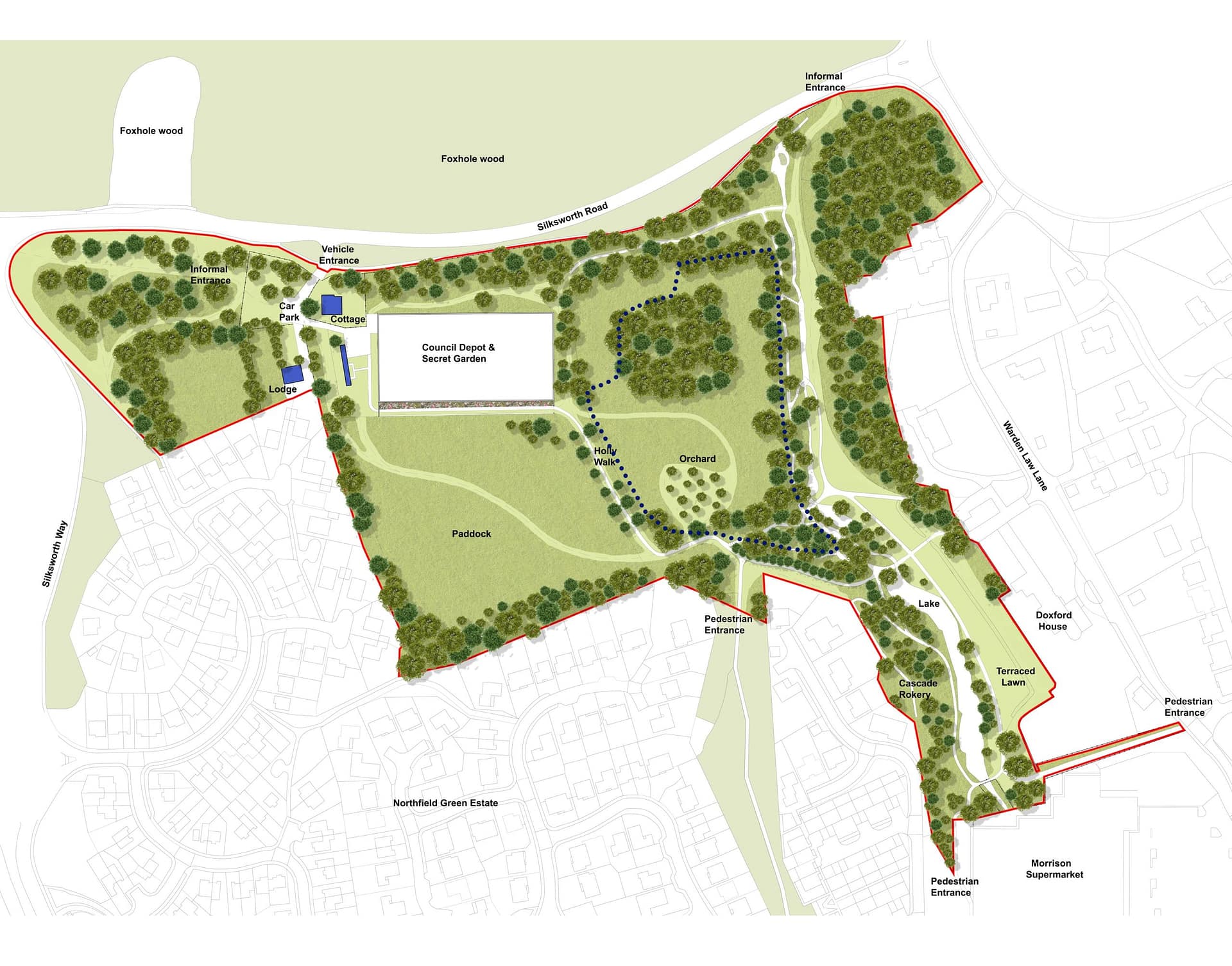 Doxford Park Map - Friends of Doxford Park